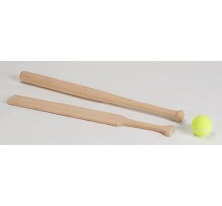Rundbold sæt med 2 rundbold bat og 1 stk. bold
