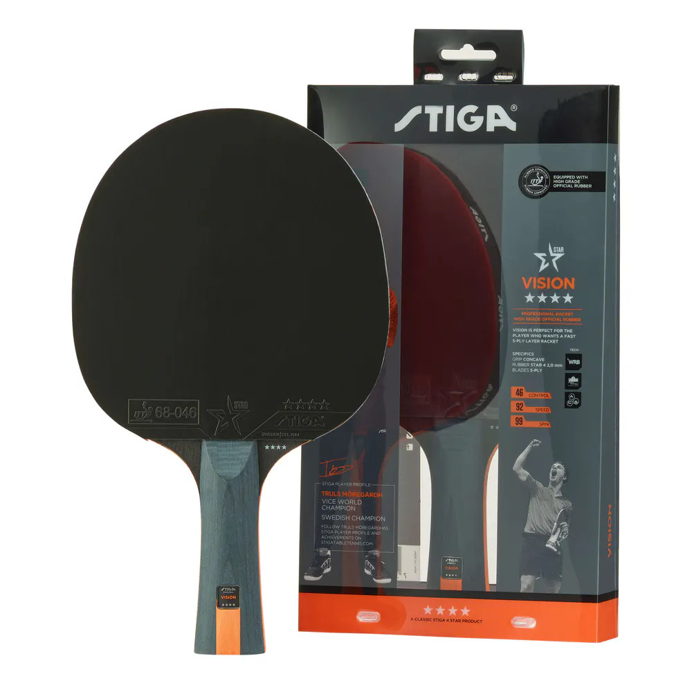Stiga Vision 4 Star - offensivt bordtennisbat.