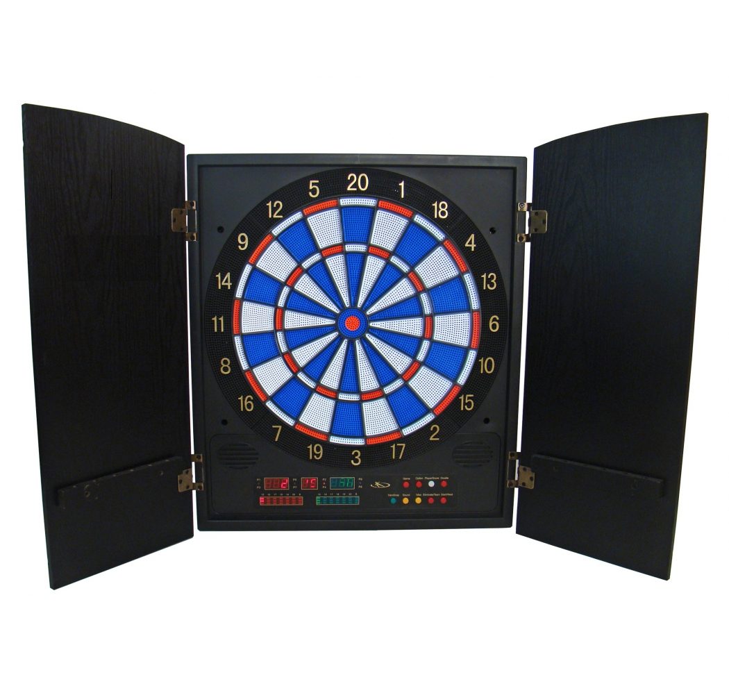 Elektronisk Dartskive i Skab | Walker Dartstation – 26 Spil, 193 Varianter